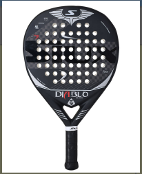 SIUX DIABLO BLACK GRAFENO 12K Padel Racket | Padali